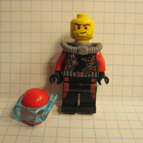 Lego | Toys | Lego Minifigure Cty598 Deep Sea Explorers Male Scuba ...